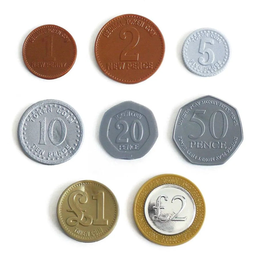 Invicta Play Money 5p Coins (100 pieces) – Invicta Education